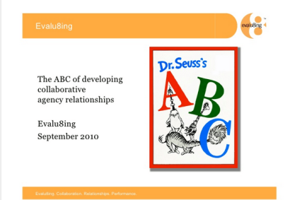 The Dr Suess ABC for getting agencies to collaborate